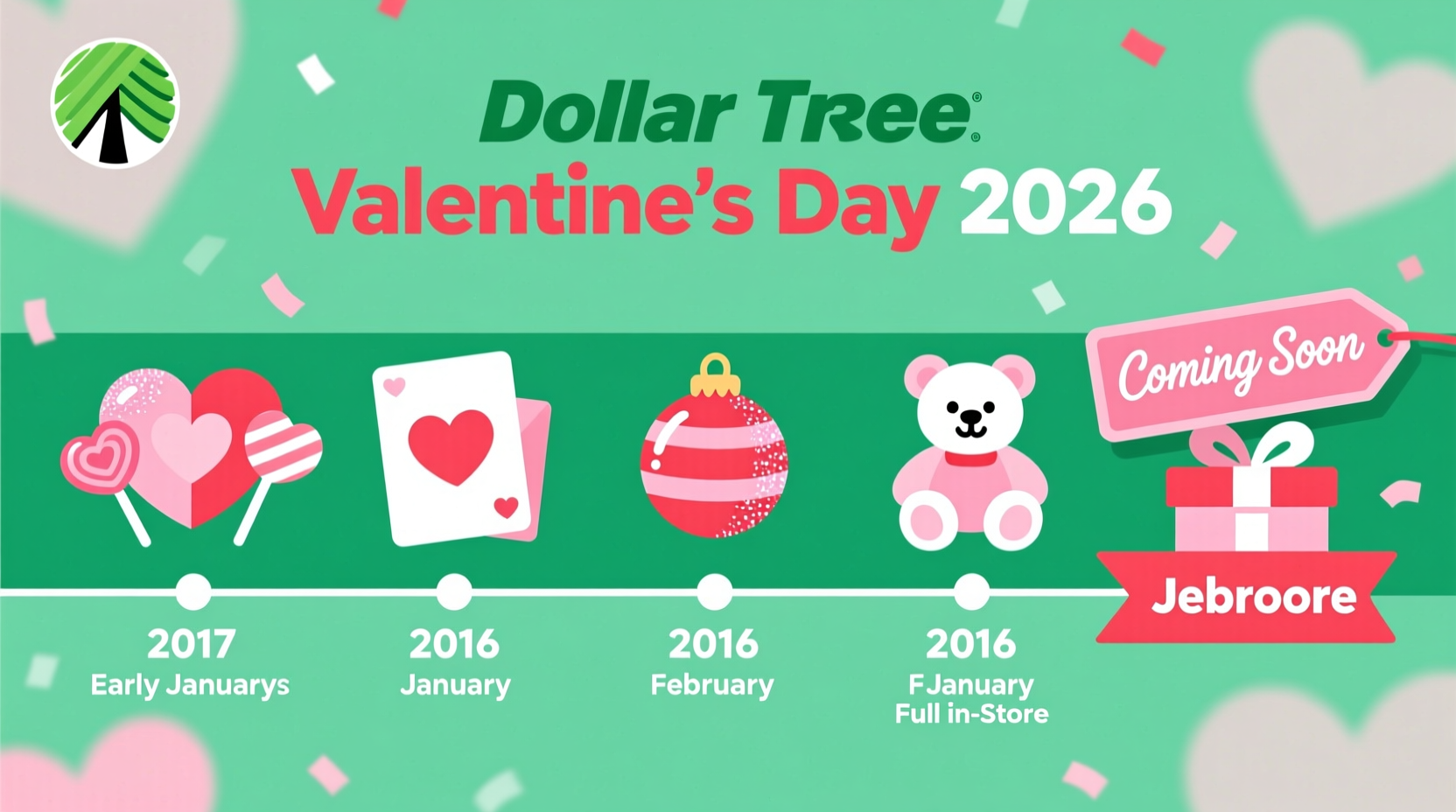 When Dollar Tree Releases Valentine's Day Items in 2026