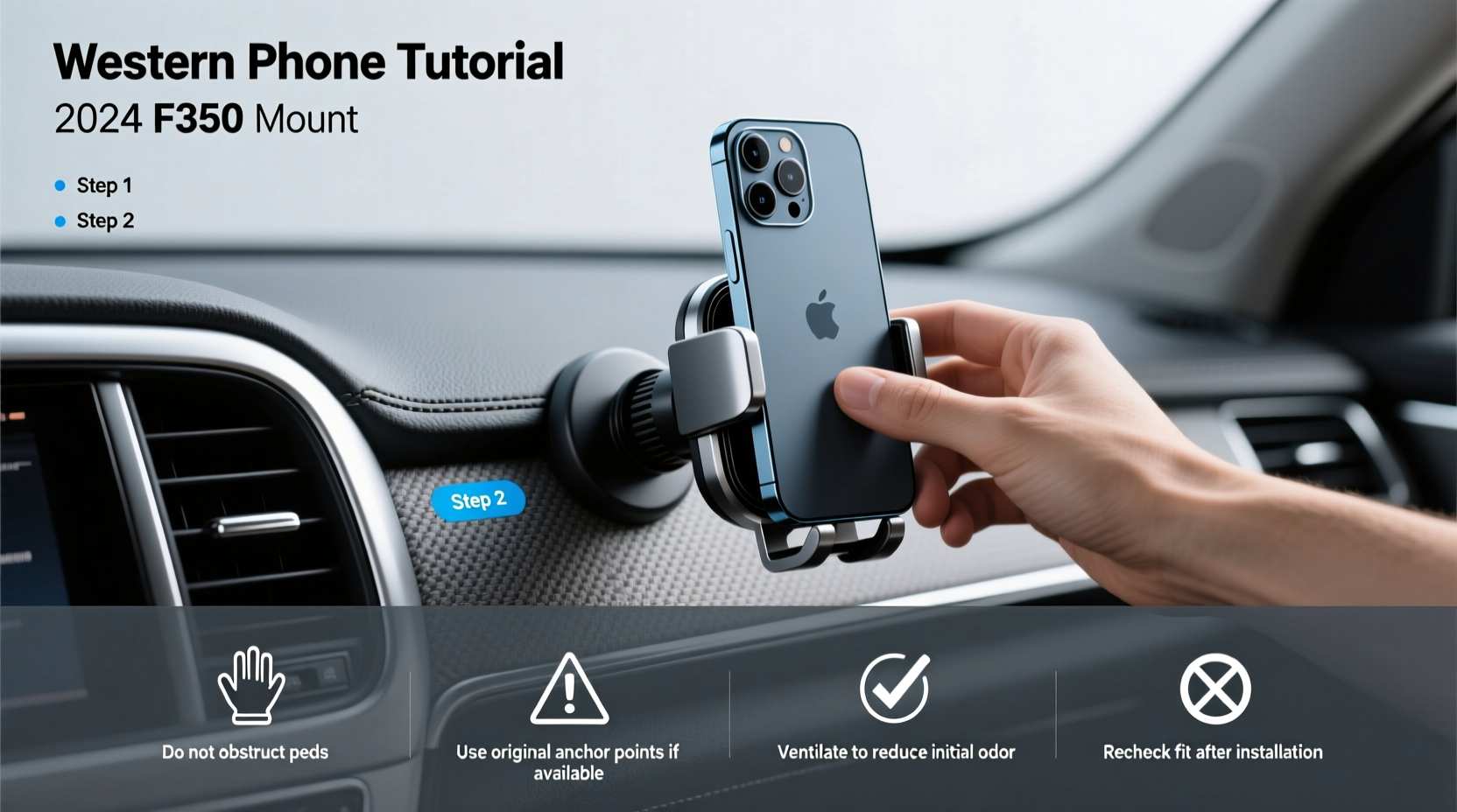 2024 F350 Phone Mount Buying Guide: How to Choose the Right One
