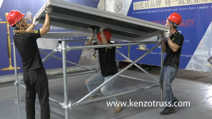 Economical Aluminum Layher Stage for Outdoor Events – Adjustable Height ...