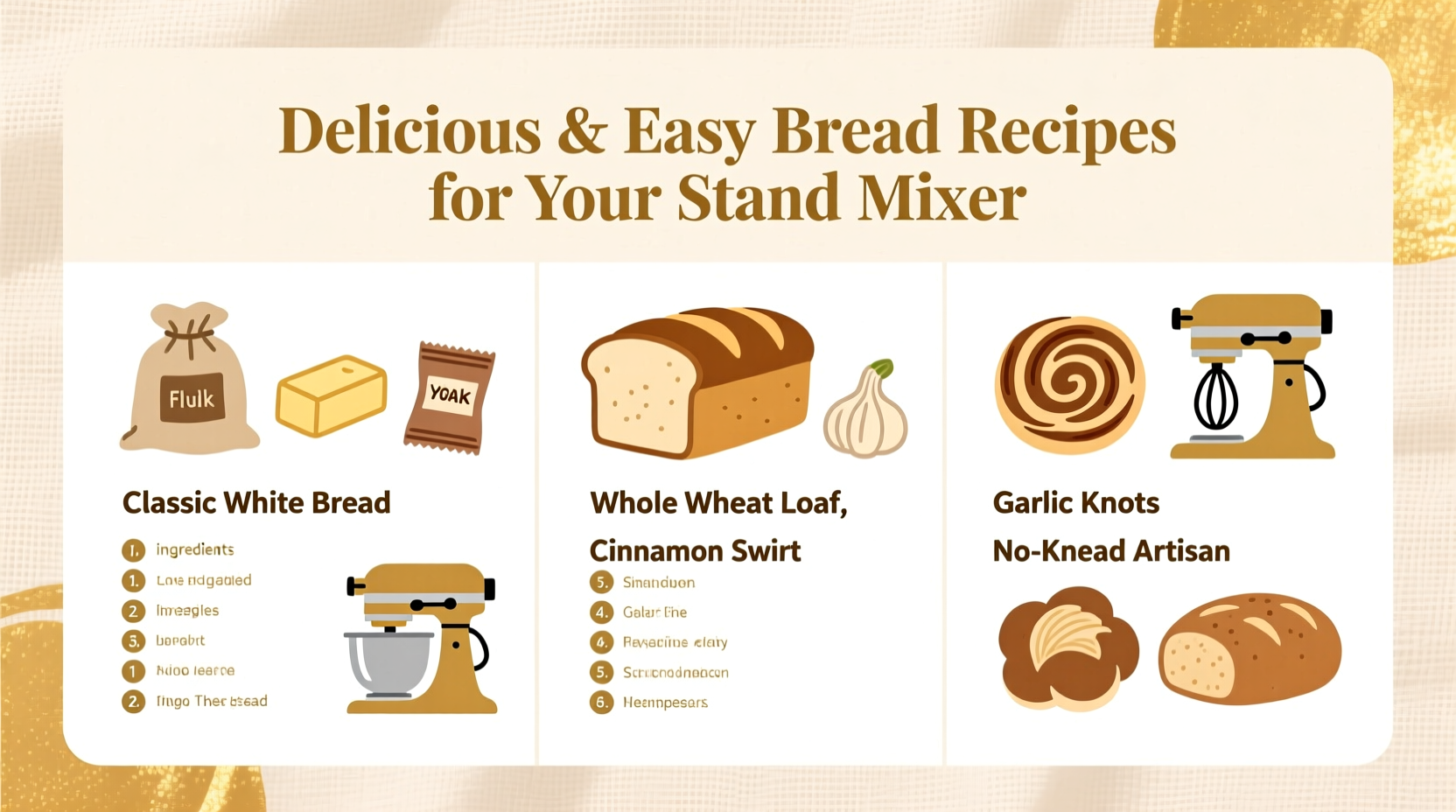 Delicious And Easy Bread Recipes For Your Stand Mixer