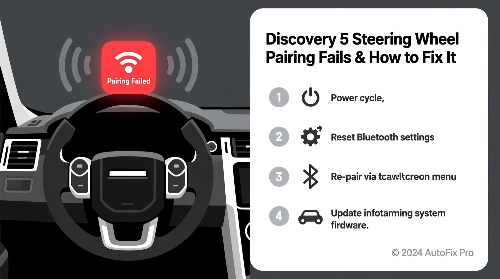 Why Discovery 5 Steering Wheel Pairing Fails & How to Fix It