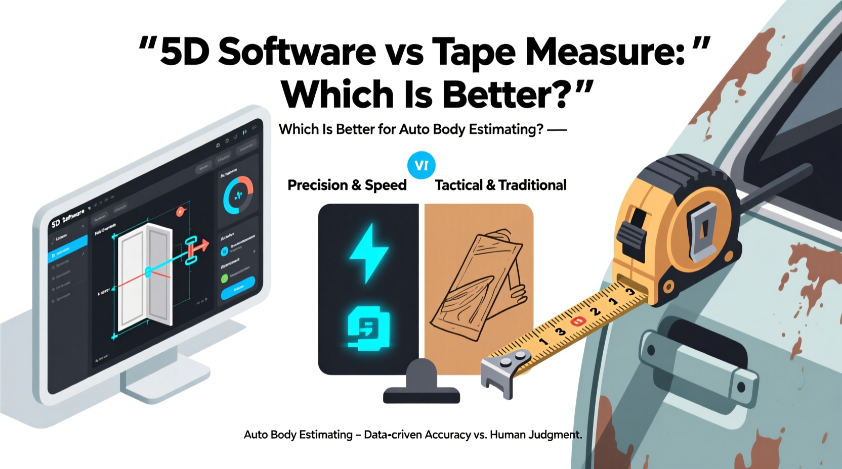 5D Software vs Tape Measure: Which Is Better for Auto Body Estimating?