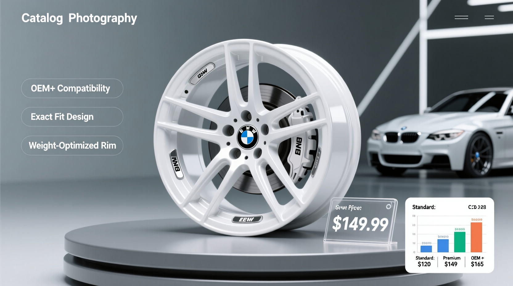 E90 White Wheel Replacement: Exact Fit, OEM+ Options & Cost Guide