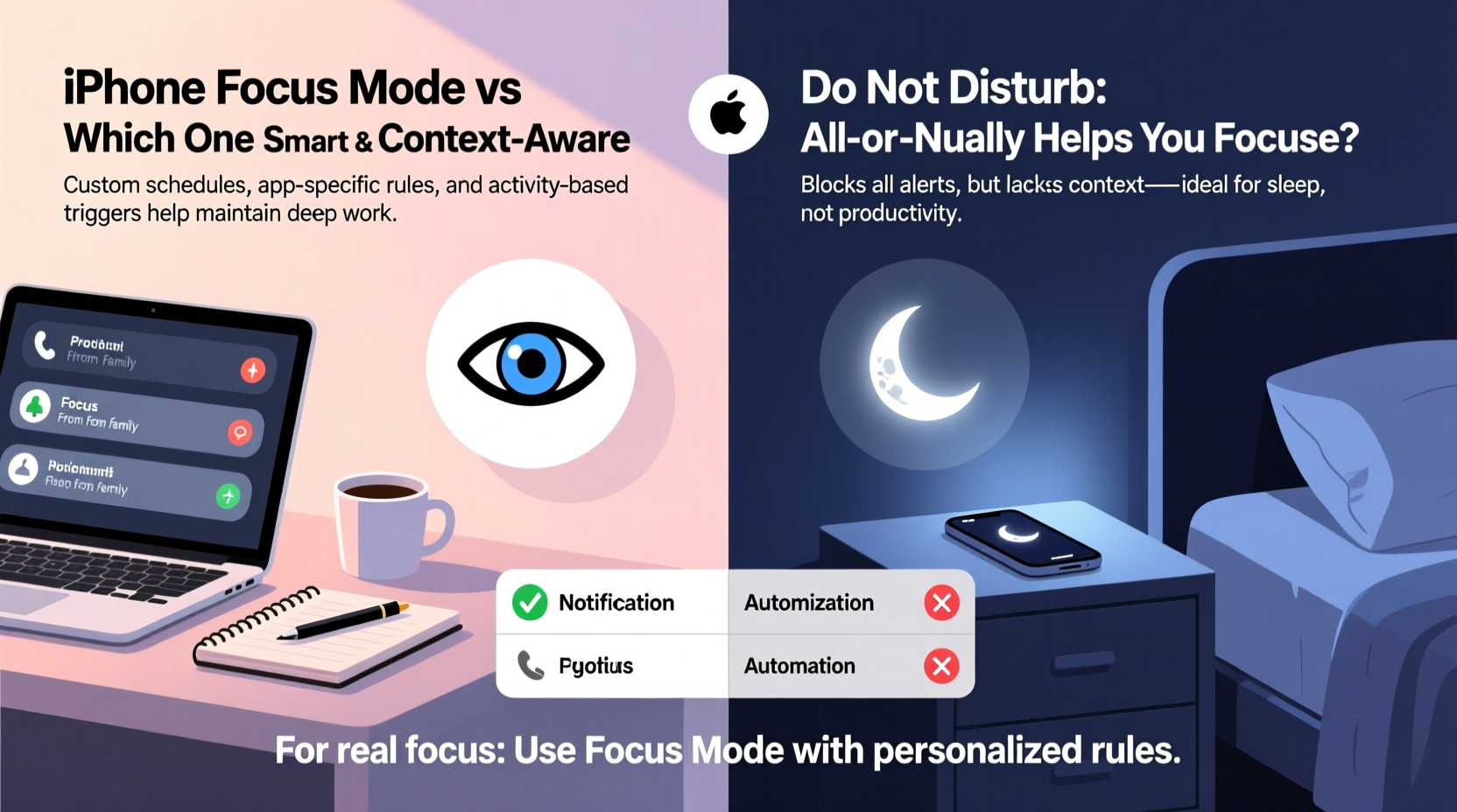 Iphone Focus Mode Vs Do Not Disturb Which One Actually Helps You Focus