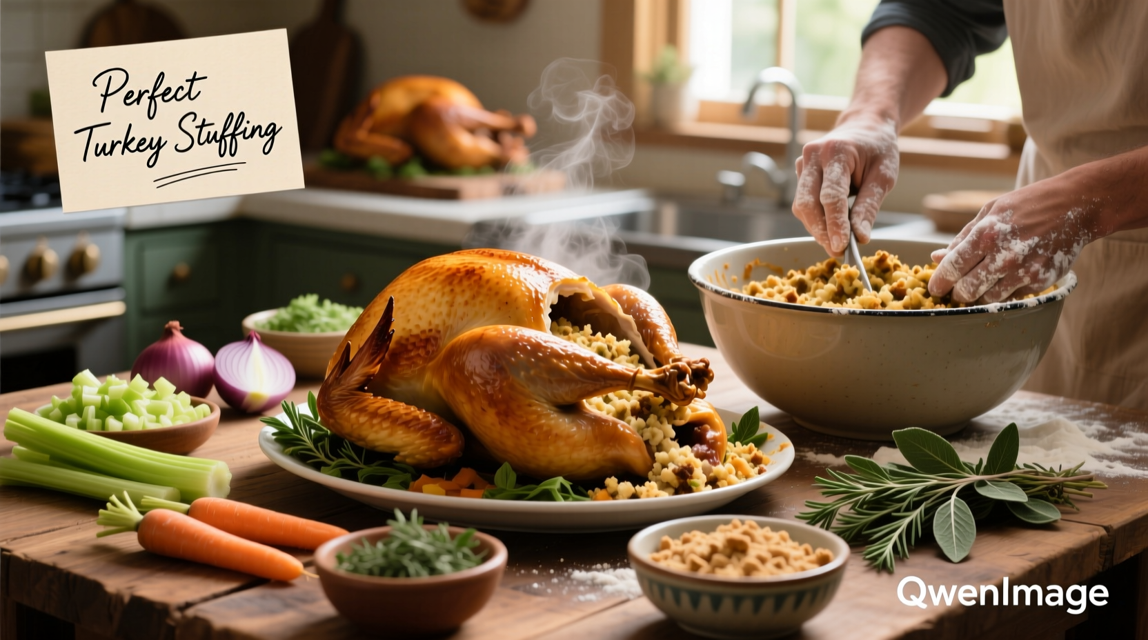 Step By Step Guide To Making Perfect Homemade Stuffing Inside Your Turkey