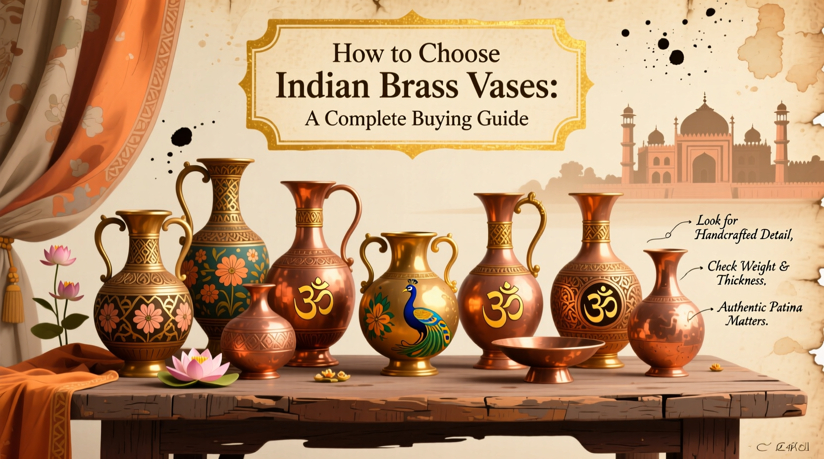 How to Choose Indian Brass Vases: A Complete Buying Guide
