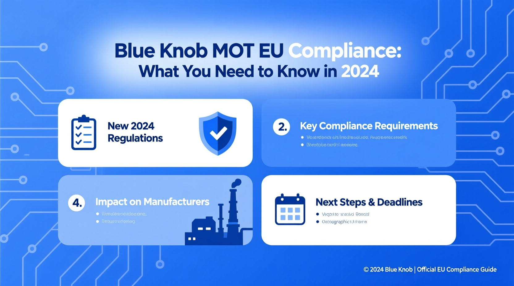 Blue Knob MOT EU Compliance: What You Need to Know in 2024