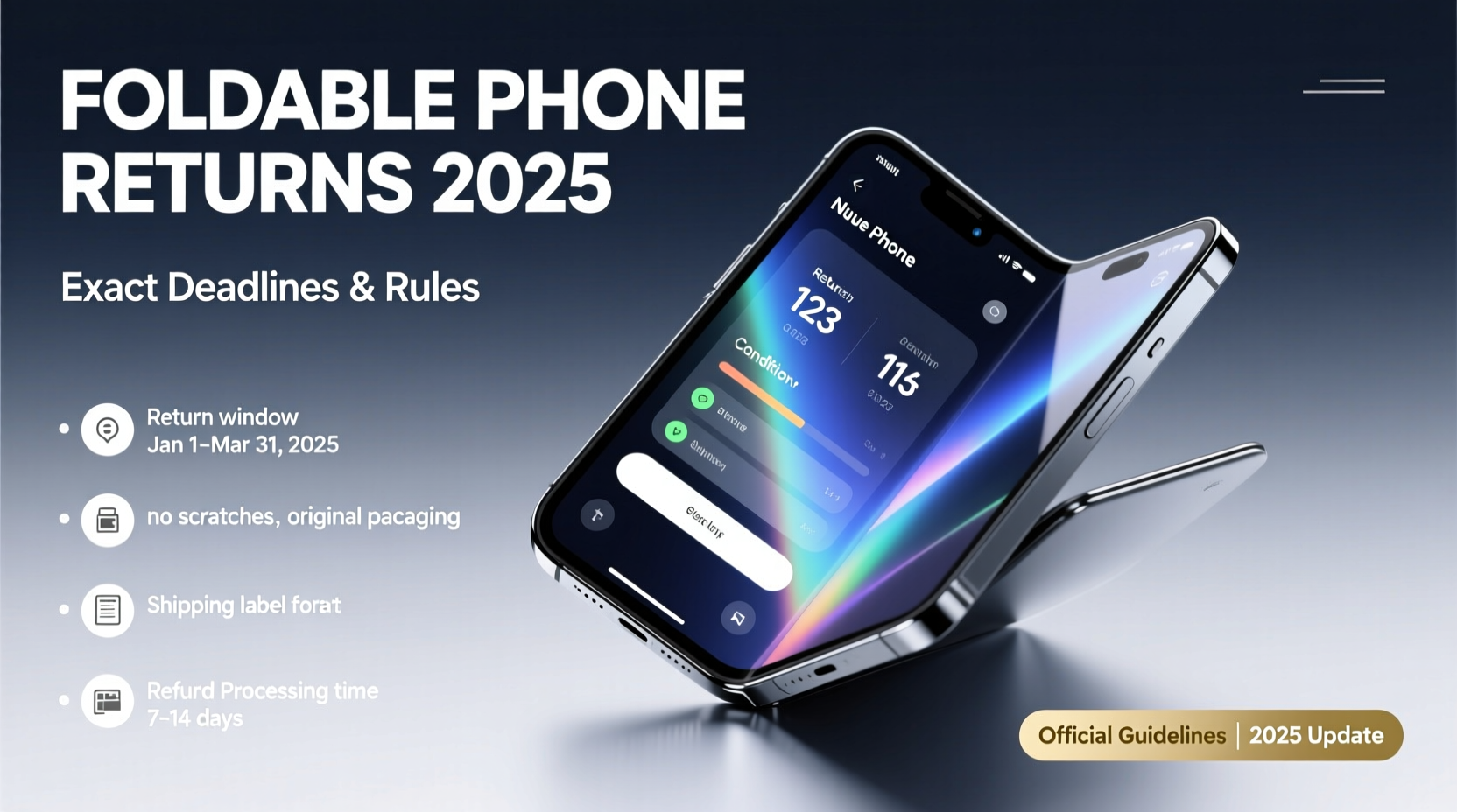 Foldable Phone Returns 2025: Exact Deadlines & Rules