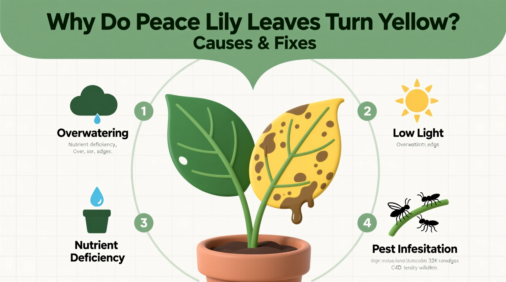 Why Do Peace Lily Leaves Turn Yellow? Causes & Fixes