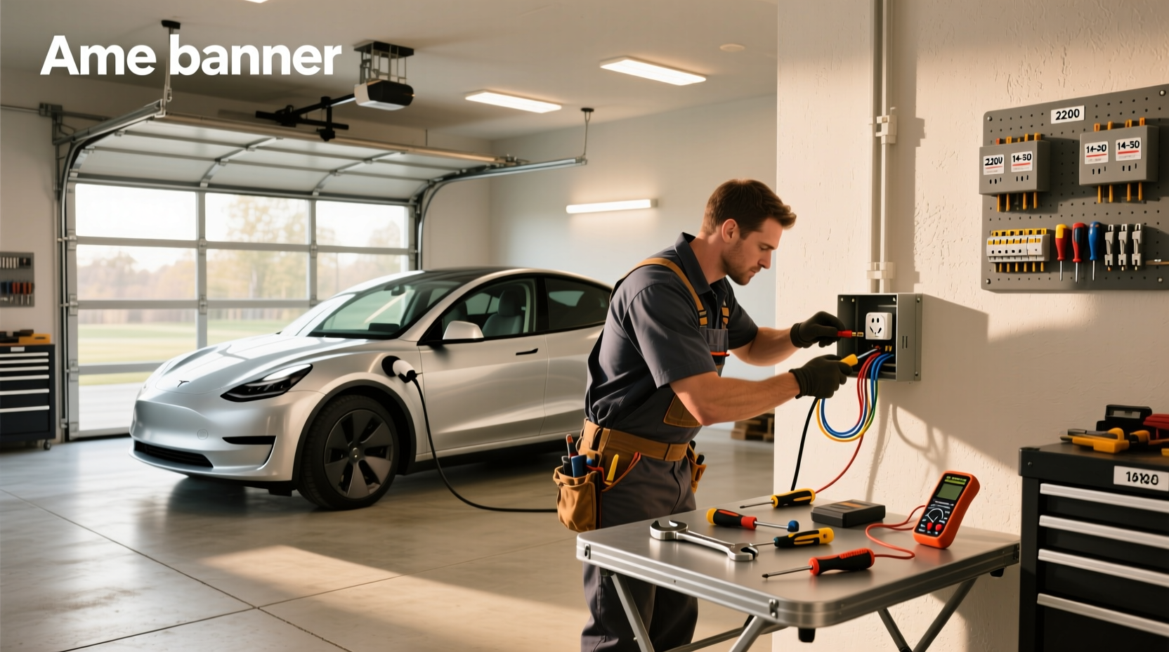 How to Install a 220V Outlet for Home EV Charging