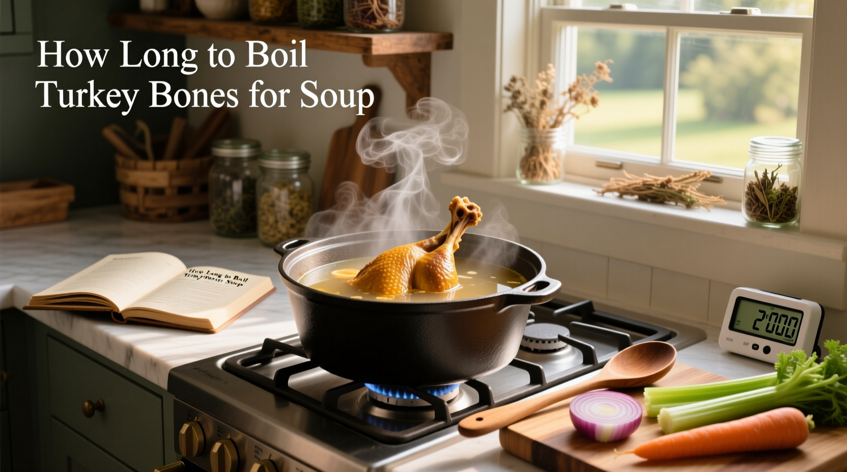 How Long to Boil Turkey Bones for Soup: A Practical Guide