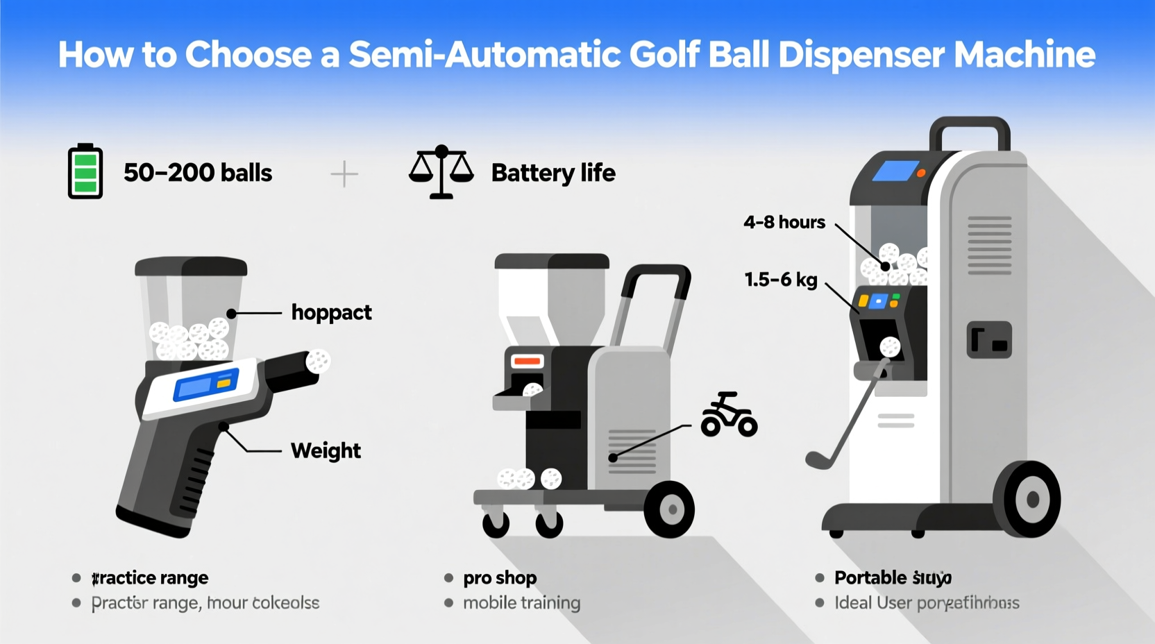 How to Choose a Semi-Automatic Golf Ball Dispenser Machine