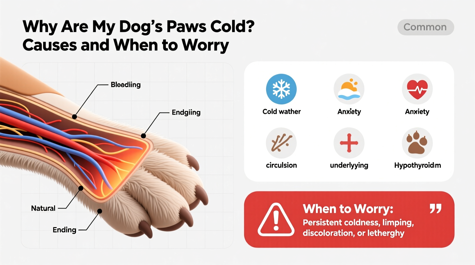 Why Are My Dogs Paws Cold Causes When To Worry