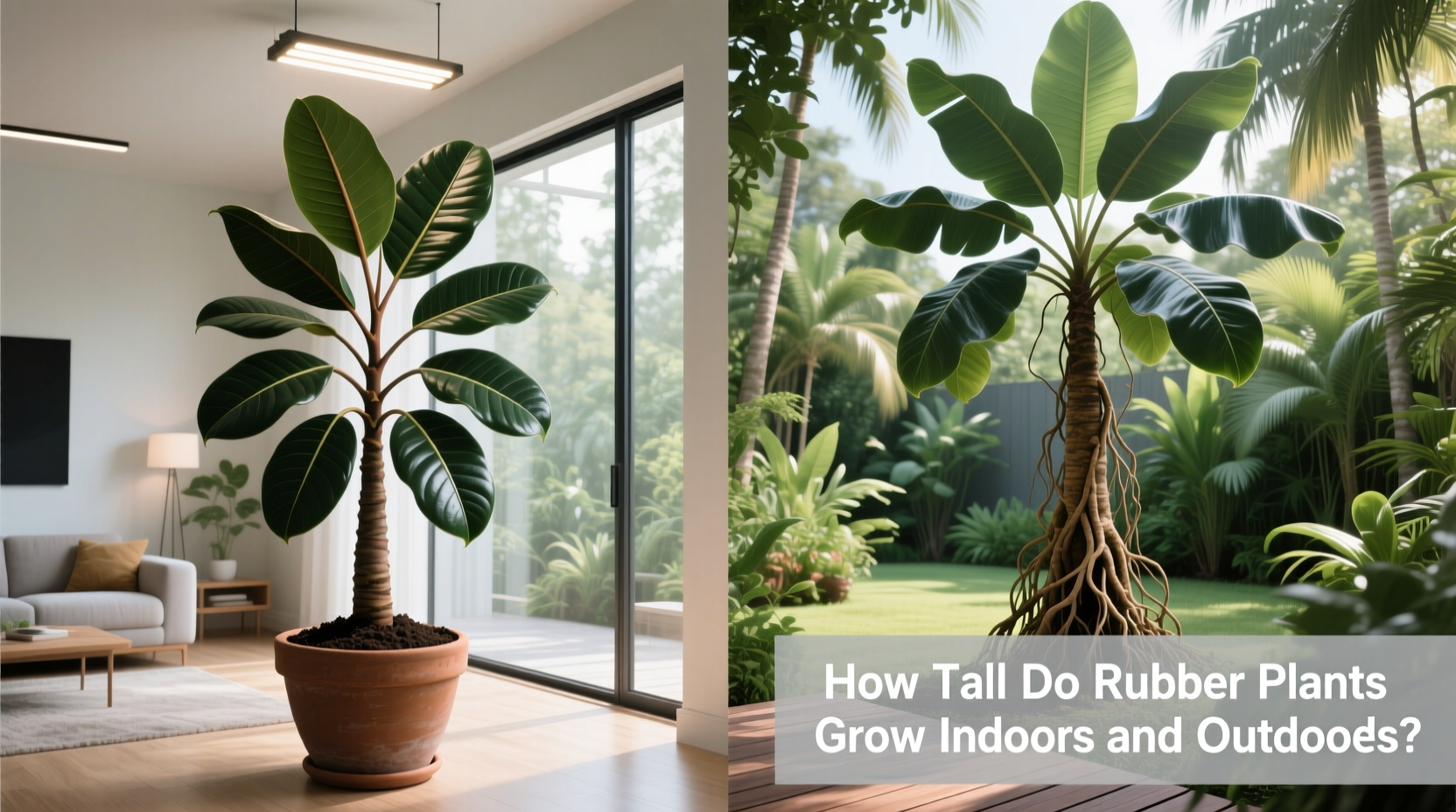 How Tall Do Rubber Plants Grow Indoors and Outdoors?