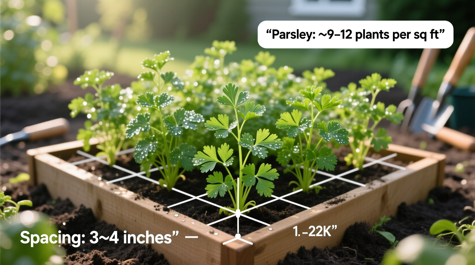 How Many Parsley Plants Per Square Foot?