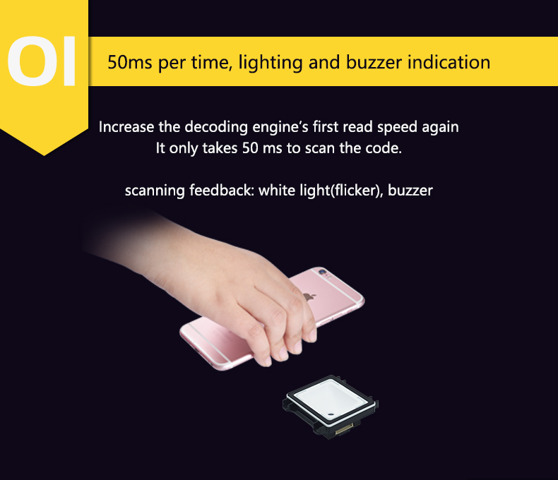 Vguang QT970 Embedded QR Code Reader 2D OEM Fixed Mount Small size high ...