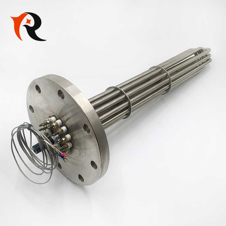 12kw Industrial Immersion Heater Industry Immersion Flange Tubular Air Oil Heater Electric High ...