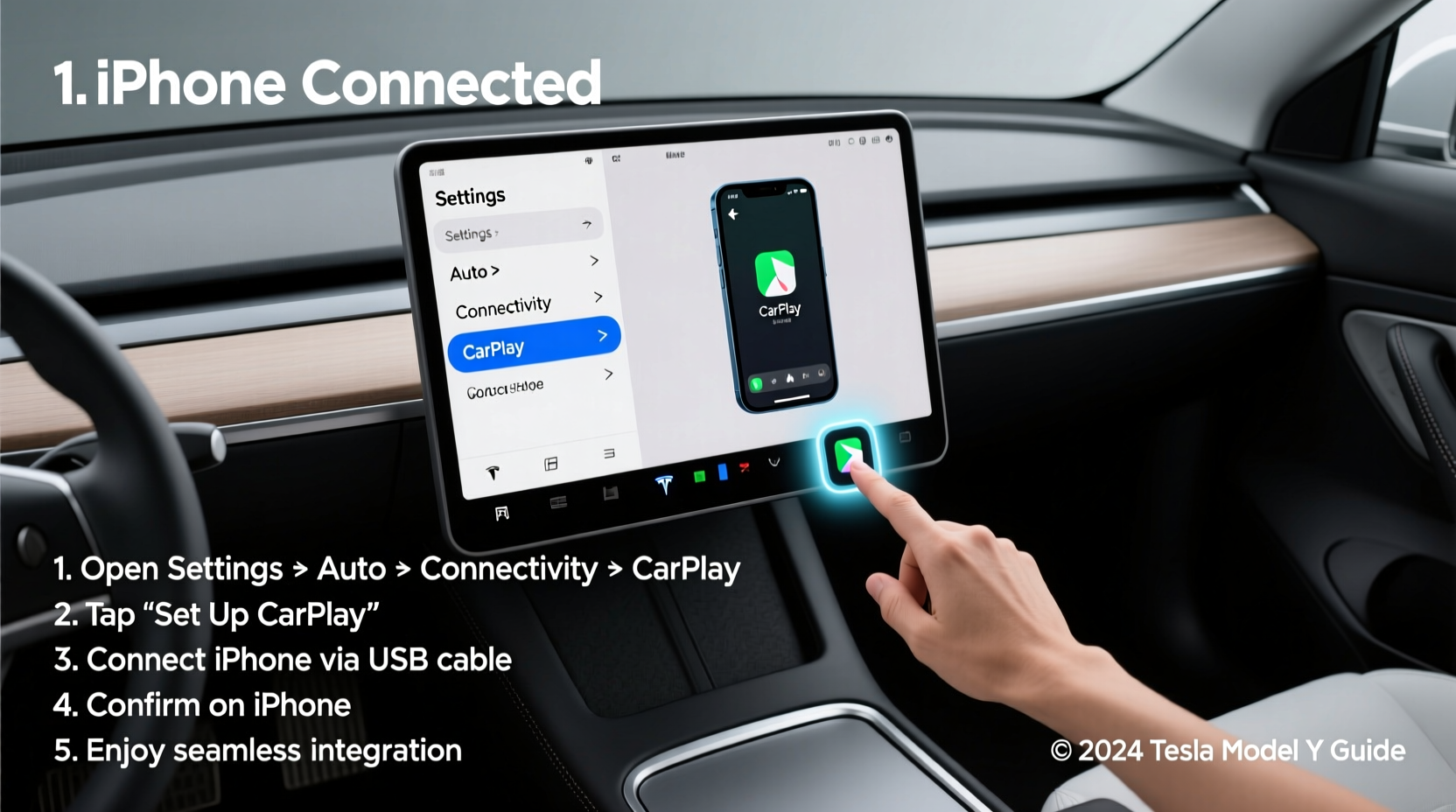 How to Install CarPlay on Tesla Model Y (2023–2024)