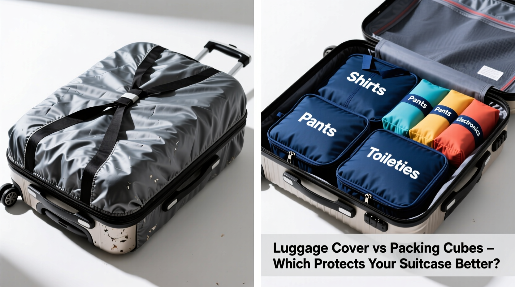 Luggage Cover Vs Packing Cubes Which Actually Protects Your Suitcase Better