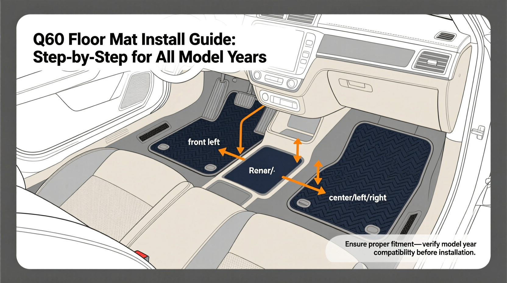 Q60 Floor Mat Install Guide: Step-by-Step for All Model Years