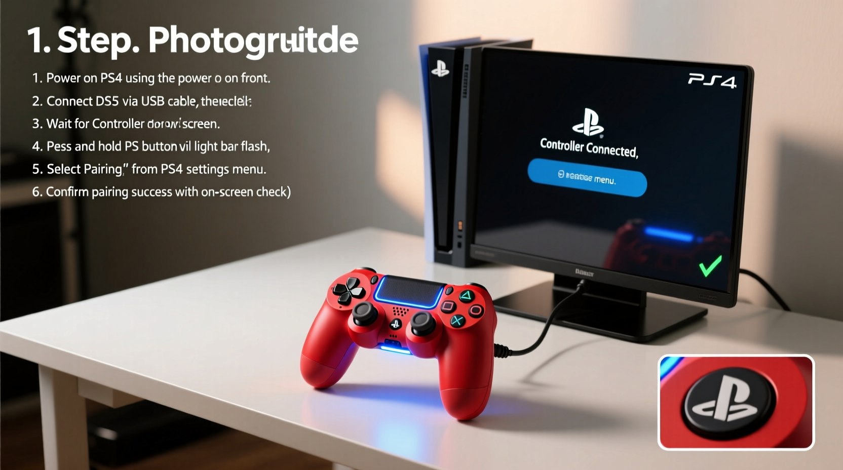 Step By Step Guide To Pairing Your Dualshock 4 Controller With Ps4 For ...