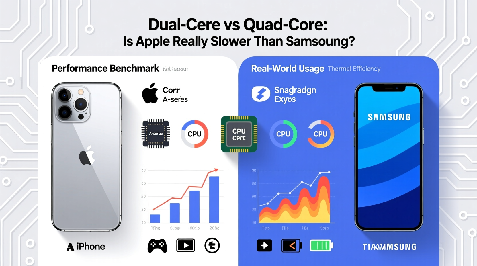 Dual Core Vs Quad Core Is Apple Really Slower Than Samsung