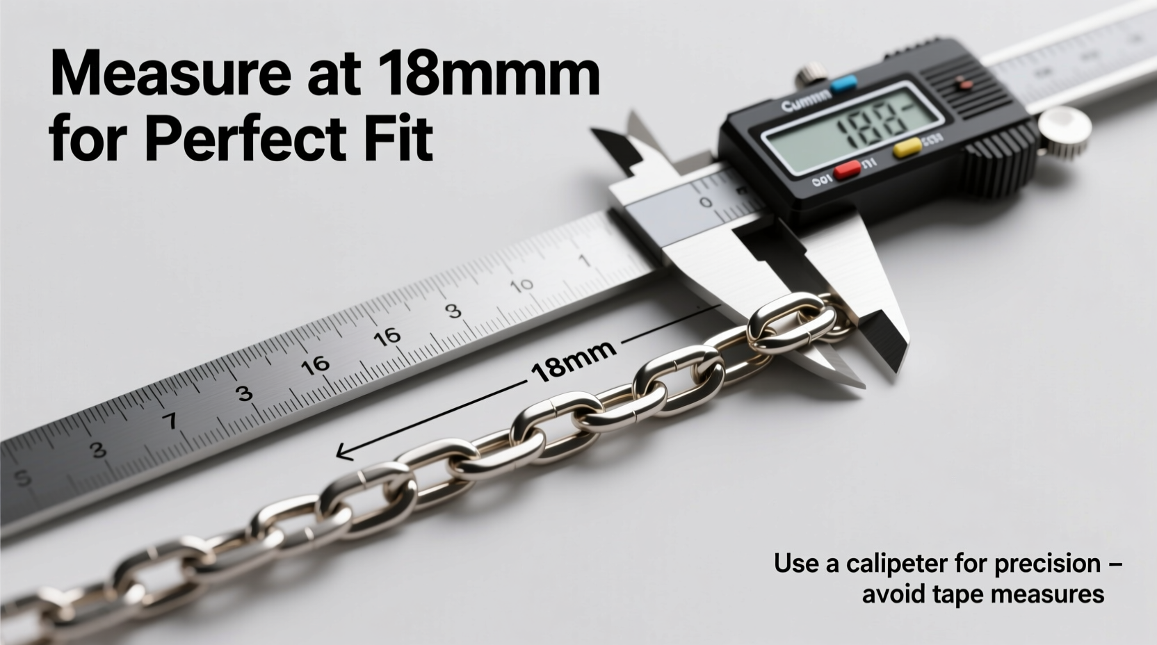 How To Accurately Measure An 18mm Cuban Link Chain For The Perfect Fit