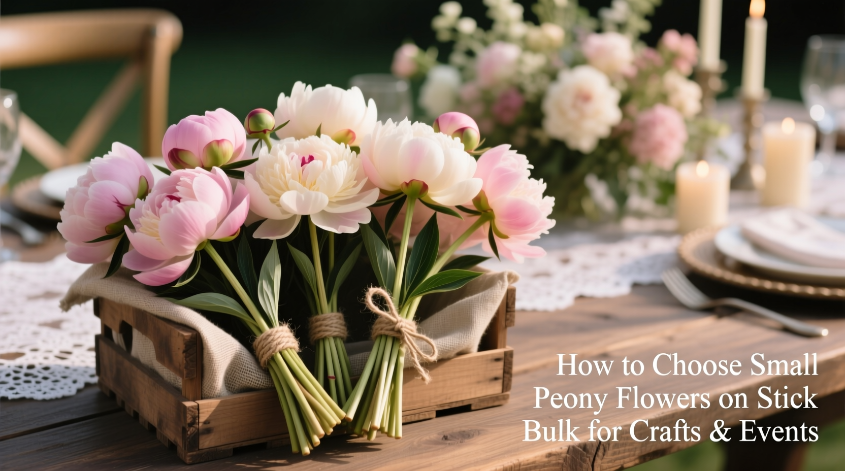 How to Choose Small Peony Flowers on Stick Bulk for Crafts & Events