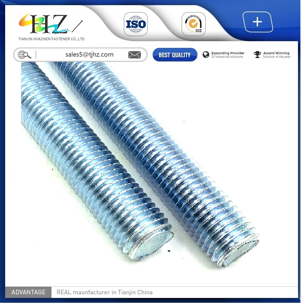 Threaded Rod, Grade 4.8 Zinc Plated Carbon Steel gi Stud Threaded Rod ...