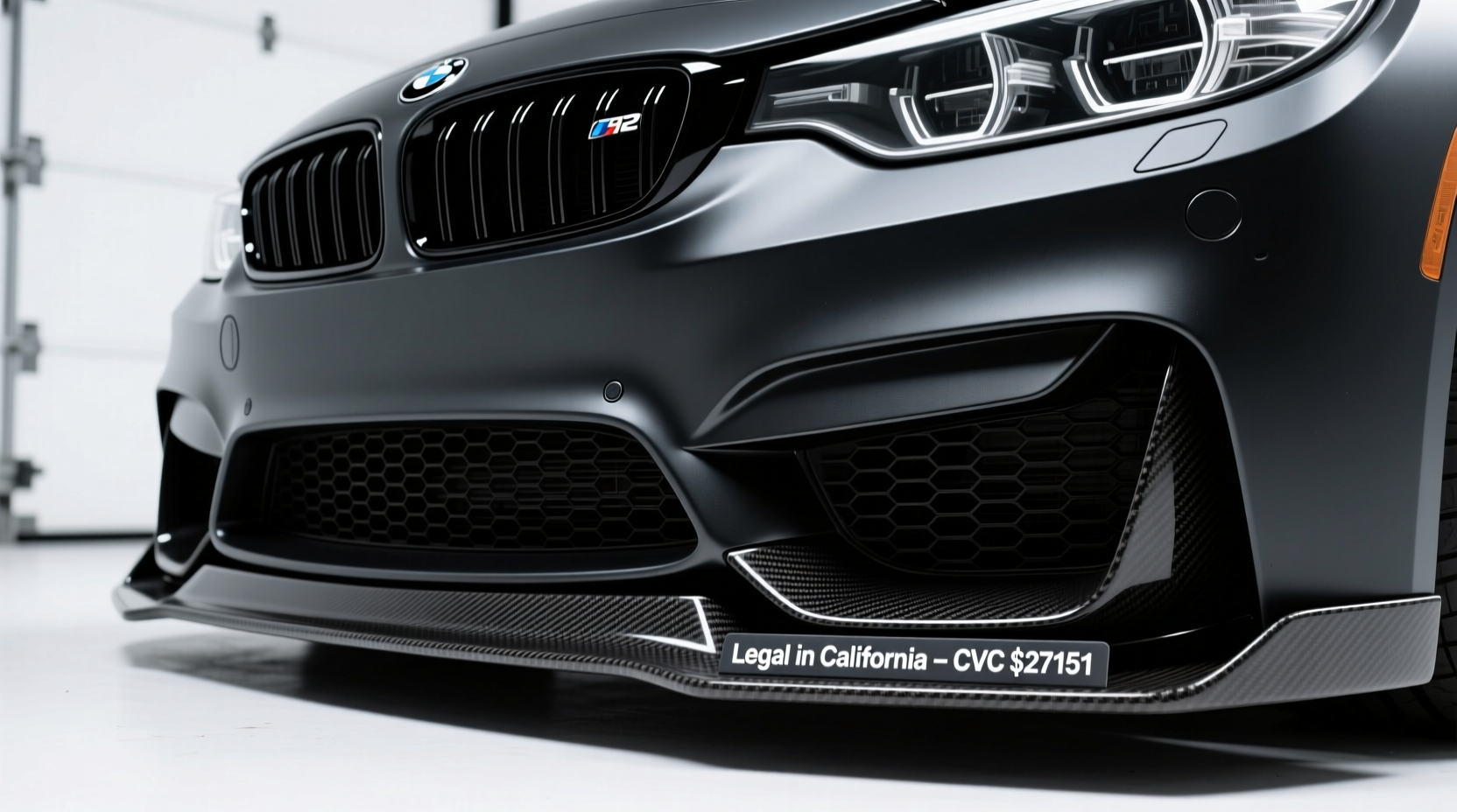 E92 Carbon Lip Legal in California? Yes—If It Meets CVC §27151
