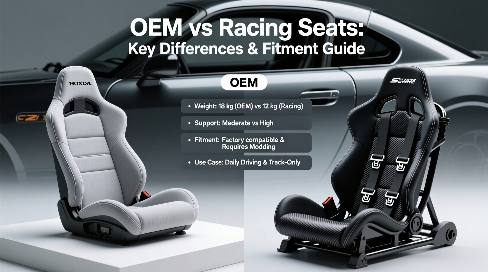 S2000 OEM vs Racing Seats: Key Differences & Fitment Guide