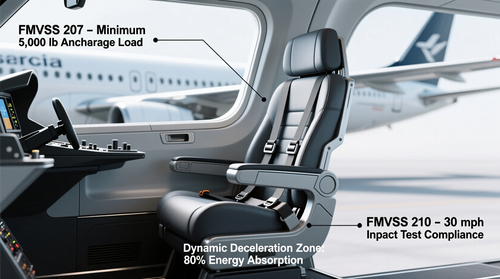 Captain Seat Safety Compliance: FMVSS 207/210 Requirements Explained