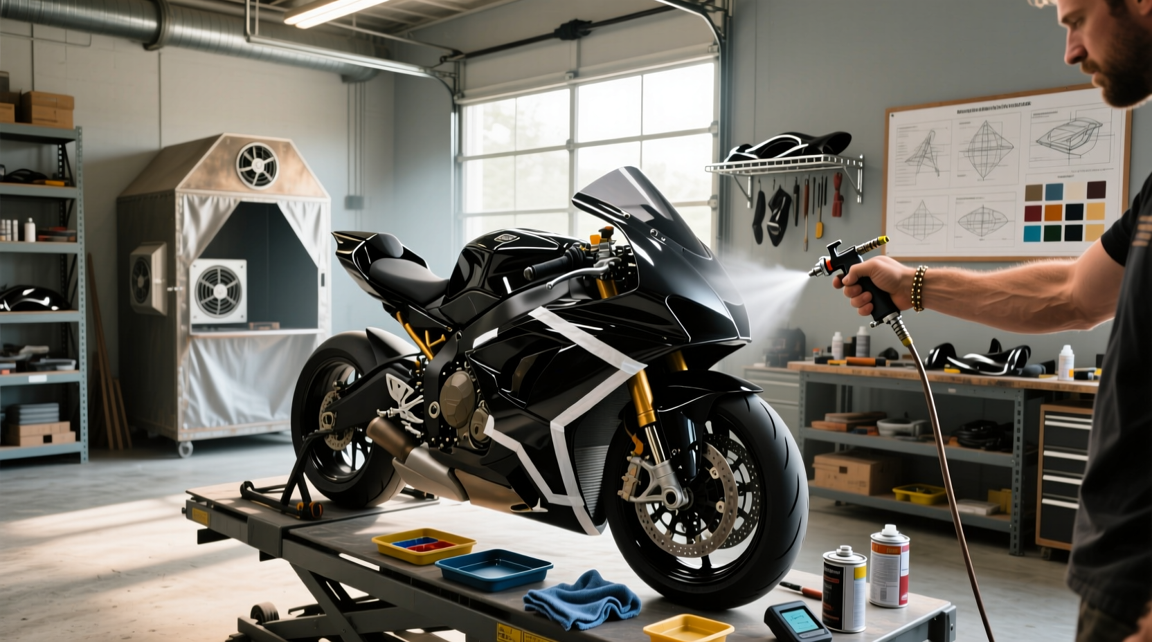 How to Repaint a Motorcycle Fairing for a Professional Finish