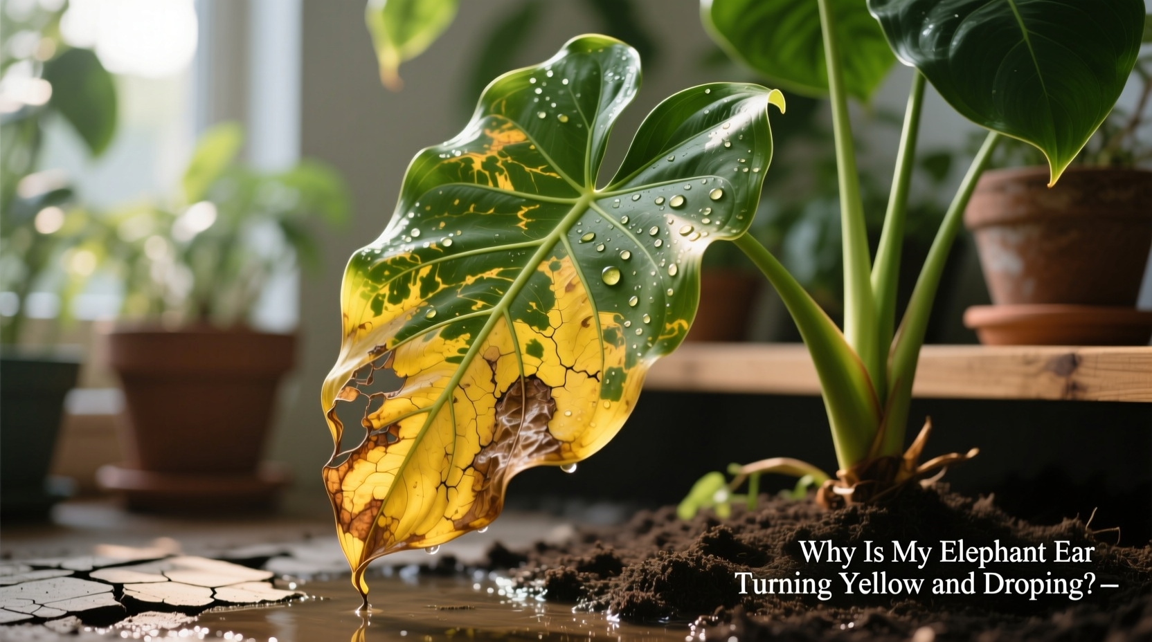 Why Is My Elephant Ear Turning Yellow and Drooping?