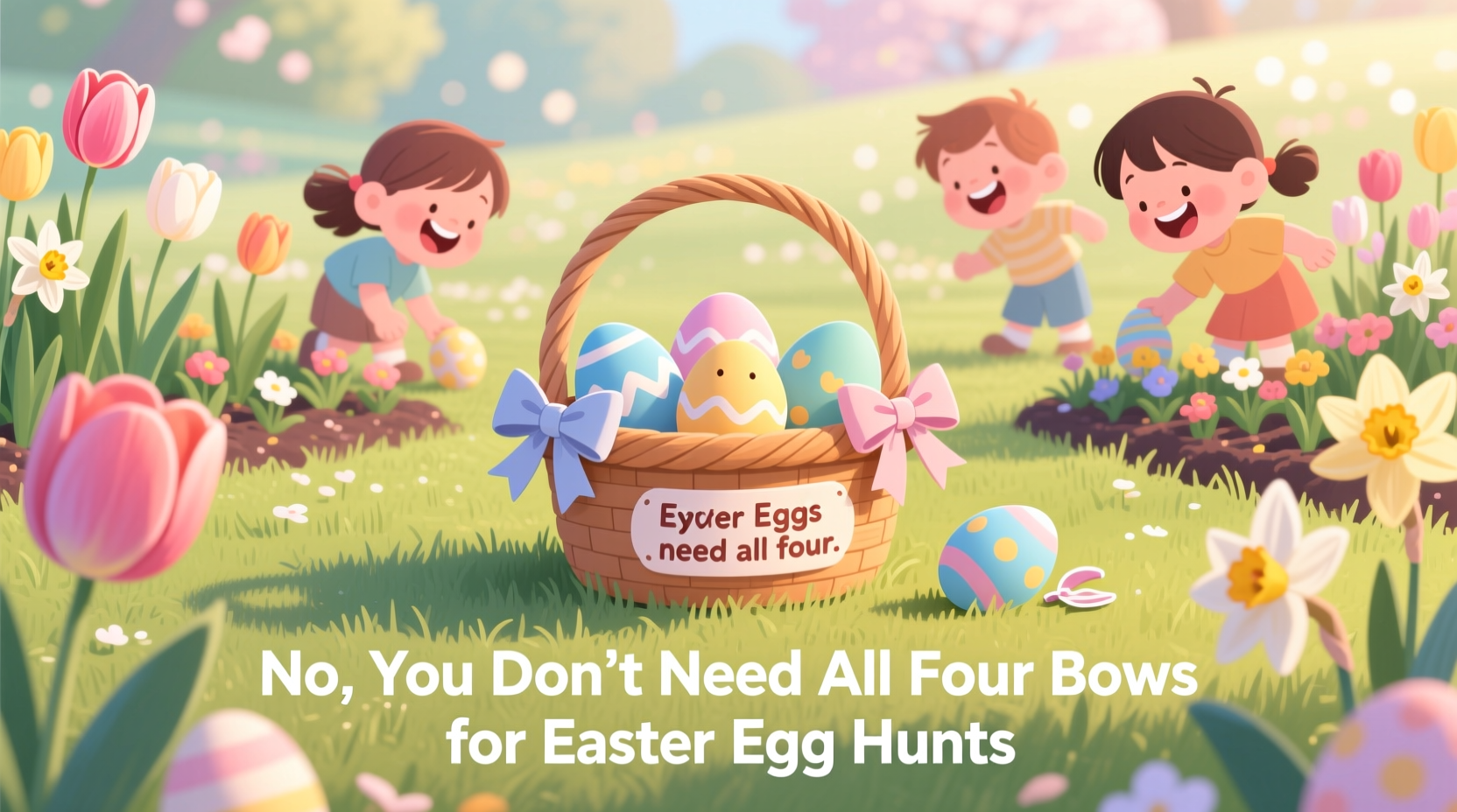 No, You Don't Need All Four Bows for Easter Egg Hunts