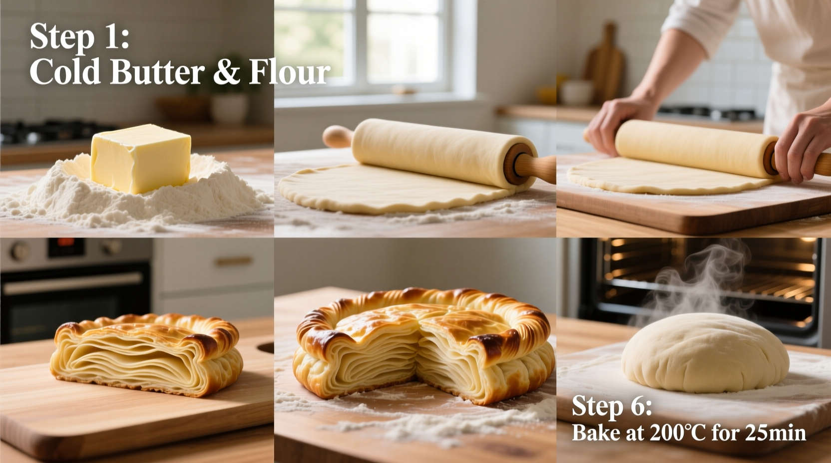 Mastering Puff Pastry A Step By Step Guide To Making 500g Of Perfect ...