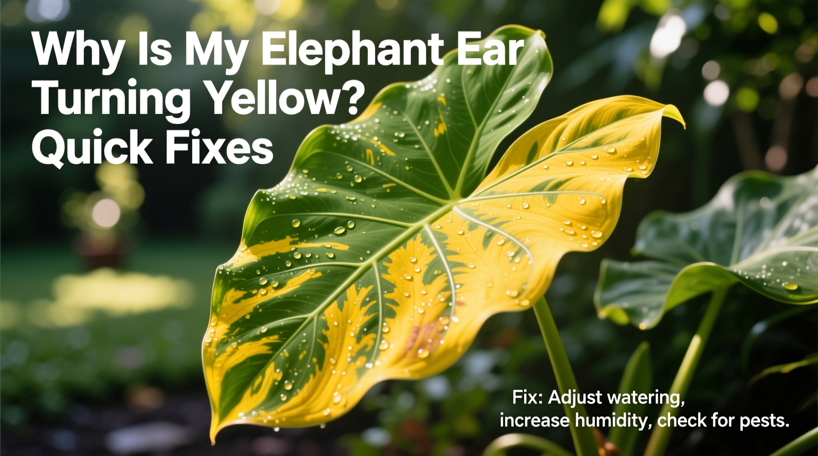 Why Is My Elephant Ear Turning Yellow? Quick Fixes