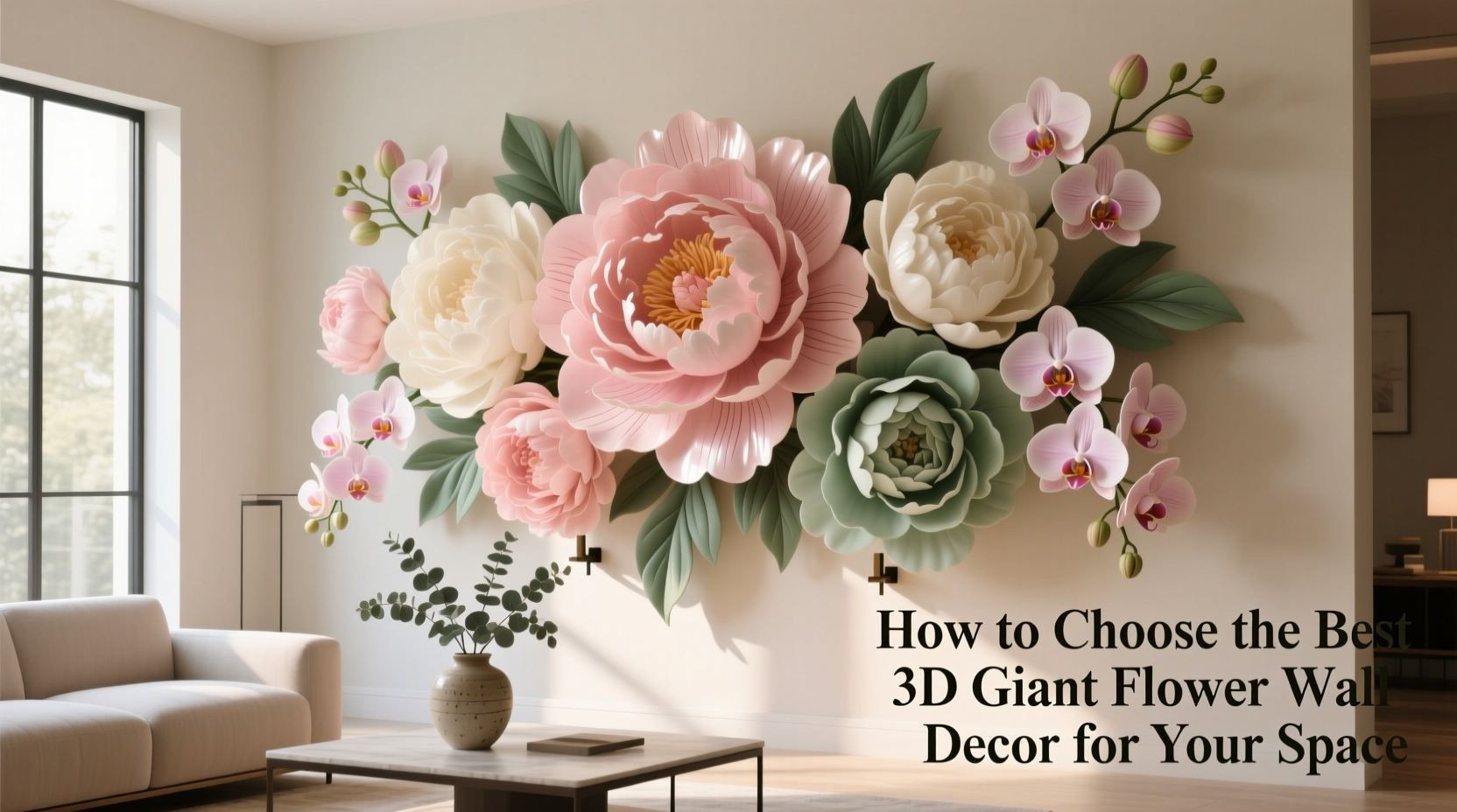 How to Choose the Best 3D Giant Flower Wall Decor for Your Space
