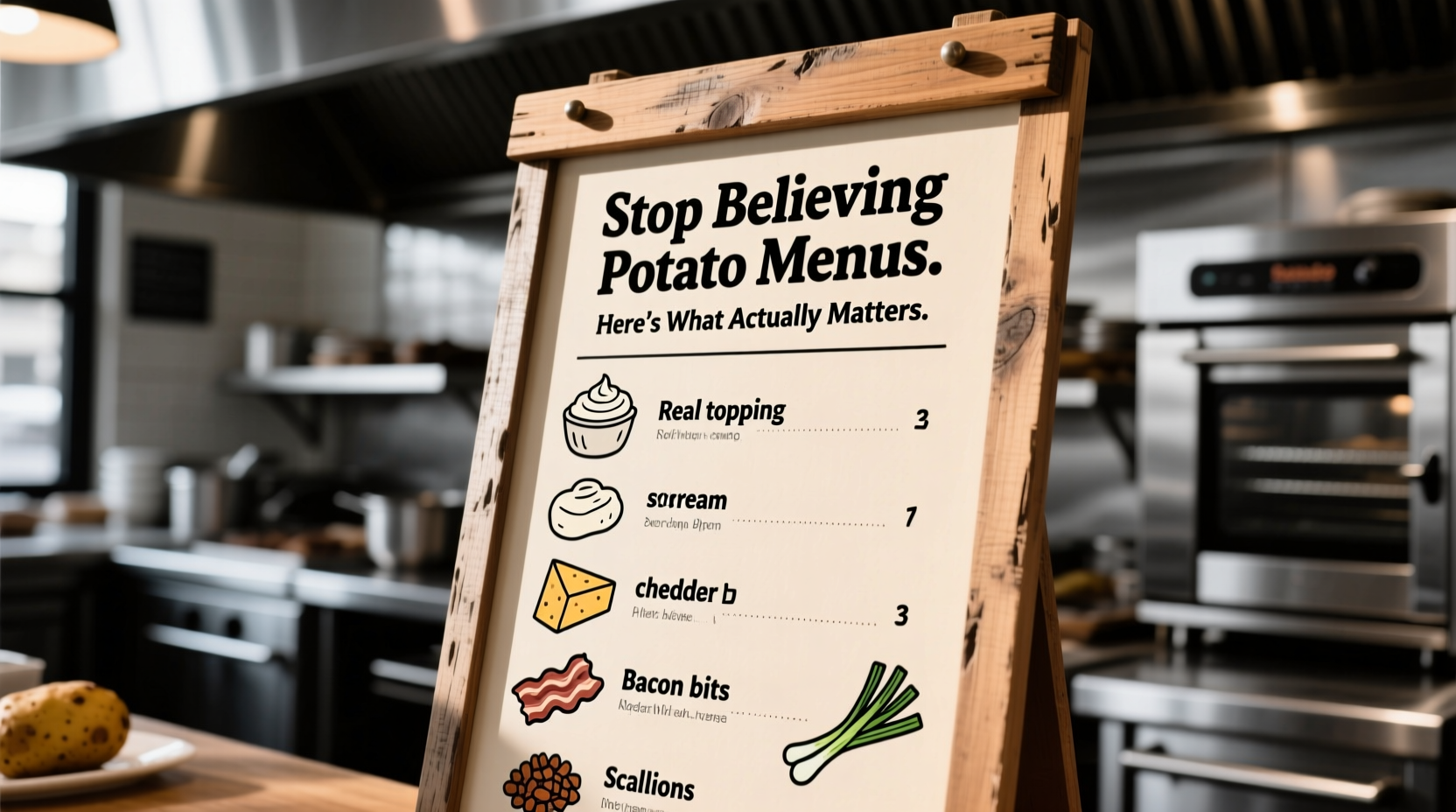 Stop Believing Potato Menus. Here's What Actually Matters.