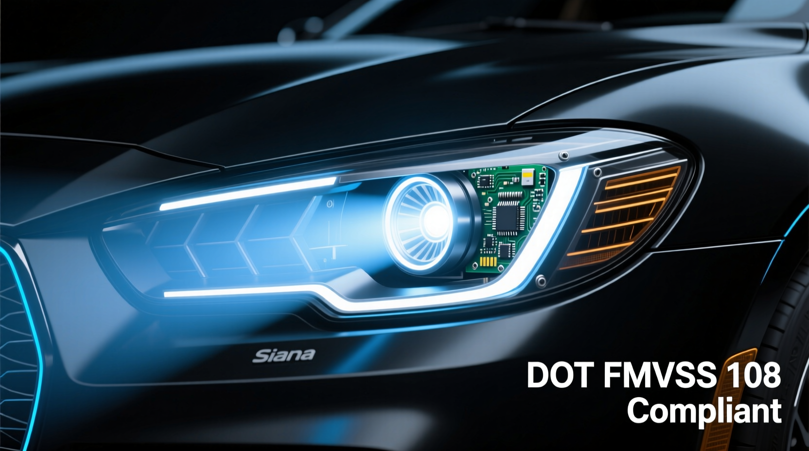 Sienna LED Lights Compliance: DOT & FMVSS 108 Requirements