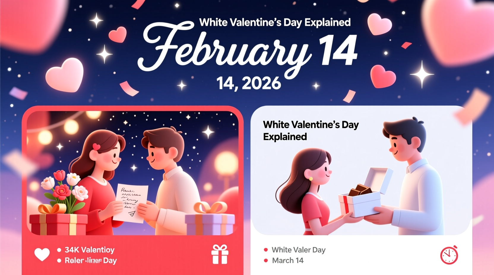 Valentine's Day 2026 Date and White Valentine's Explained