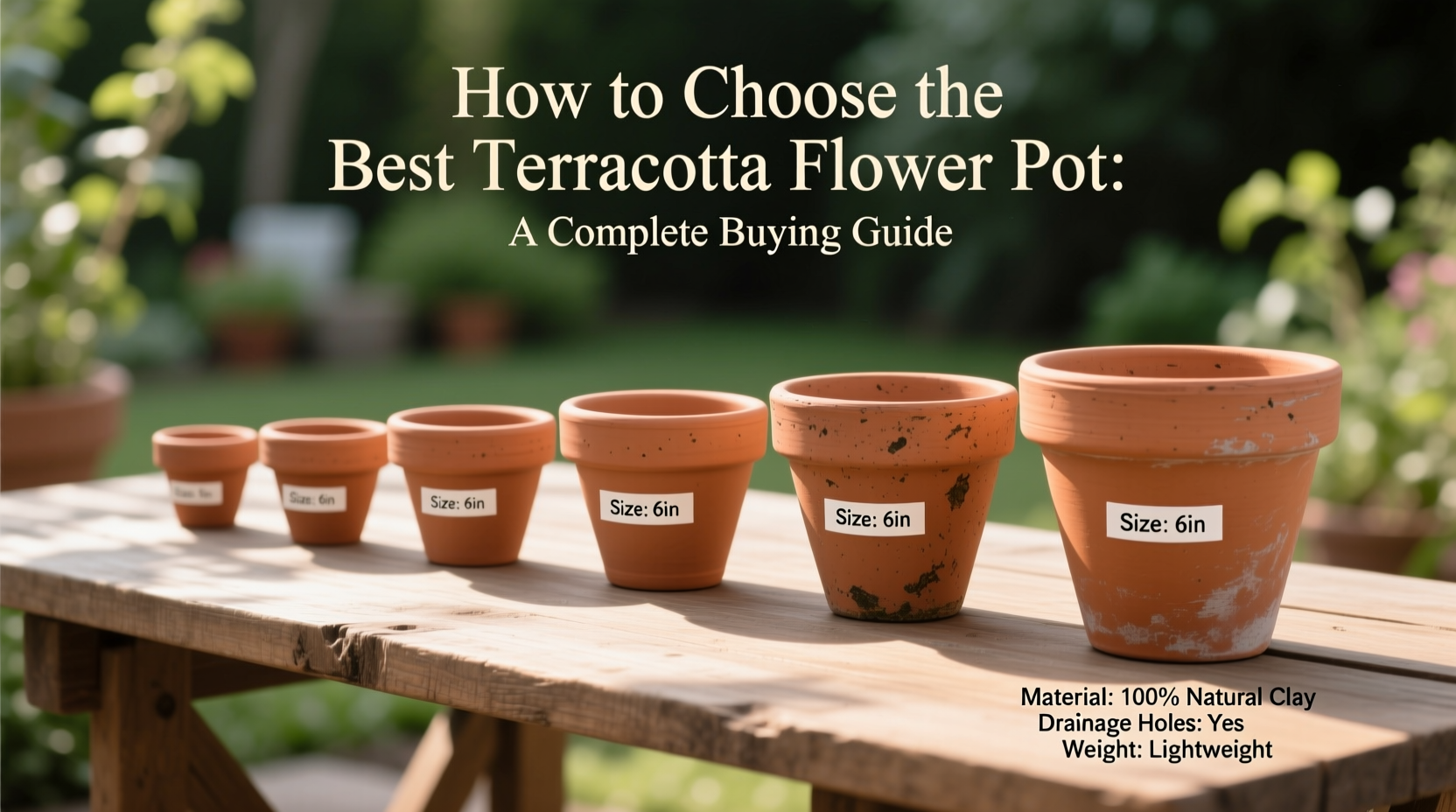 How to Choose the Best Flower Pot Terracotta for Your Garden
