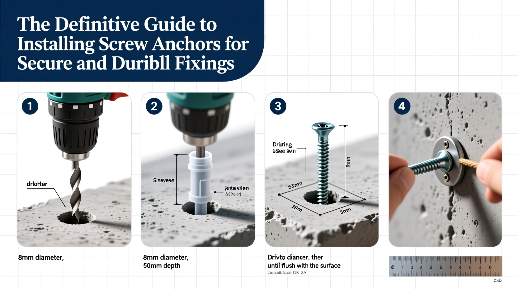 The Definitive Guide To Installing Screw Anchors For Secure And Durable ...