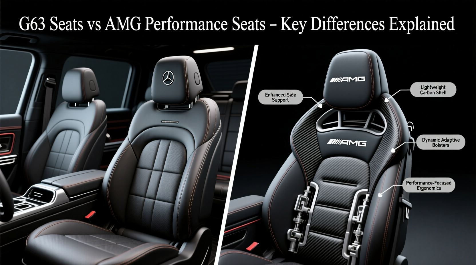 G63 Seats vs AMG Performance Seats: Key Differences Explained