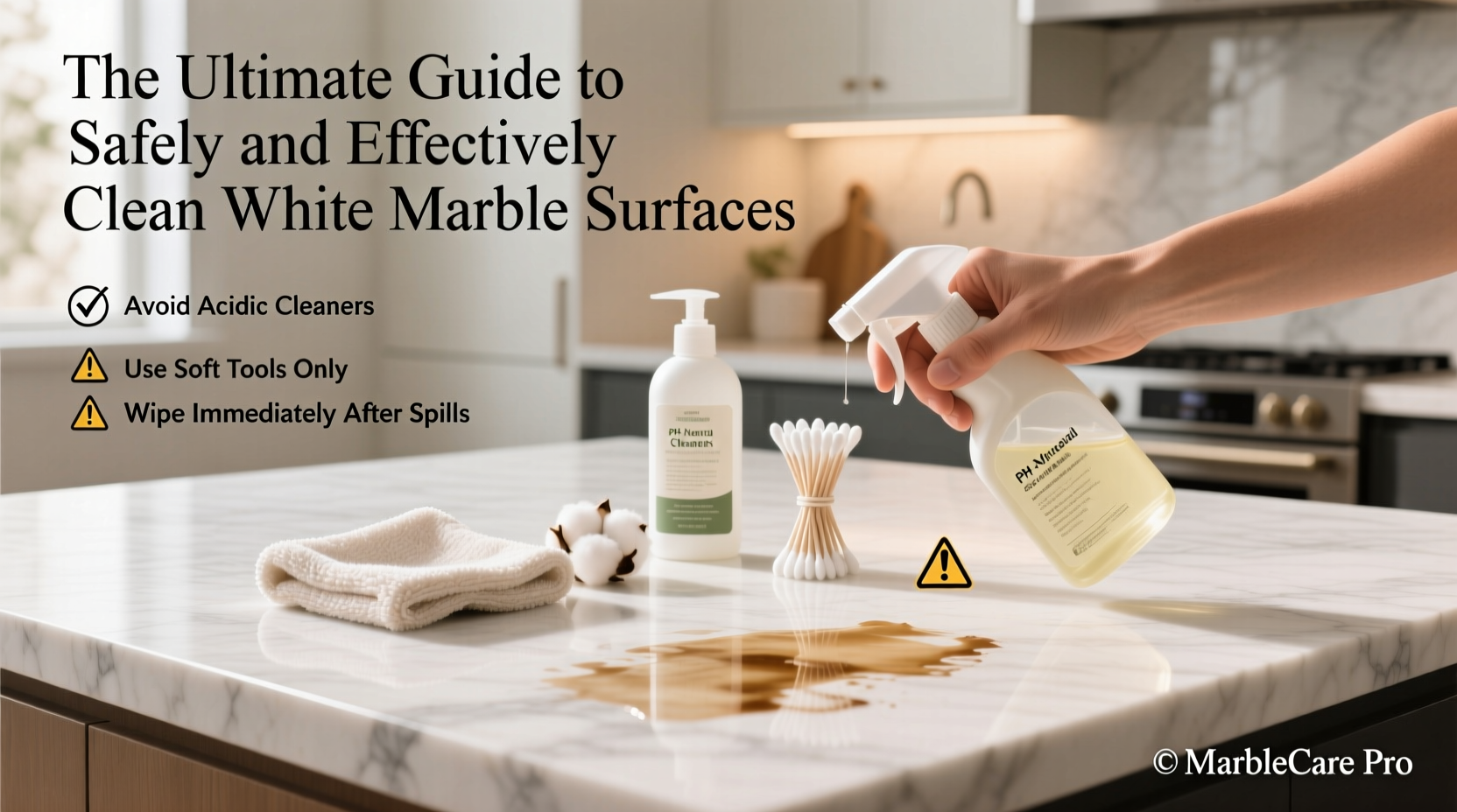 The Ultimate Guide To Safely And Effectively Clean White Marble Surfaces