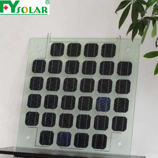 Transparent BIPV Double Glass PV Photovoltaic Solar Panels