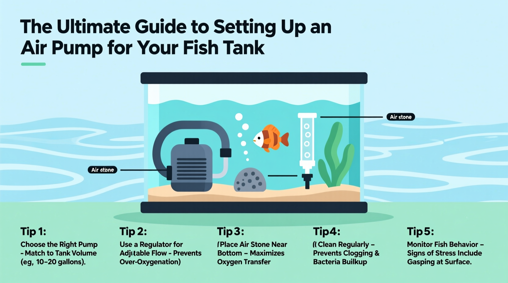 The Ultimate Guide To Setting Up An Air Pump For Your Fish Tank Tips ...