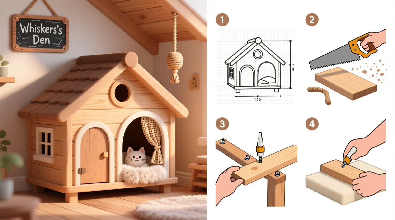 Creative And Cozy Step By Step Guide To Making A Custom Cat House Your ...