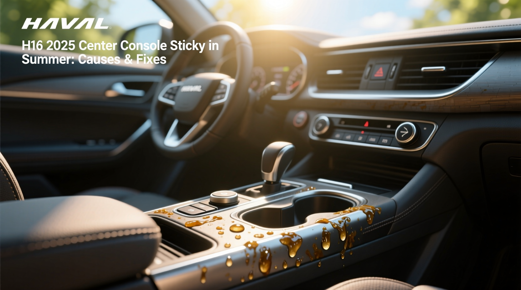 Haval H6 2025 Center Console Sticky in Summer: Causes & Fixes