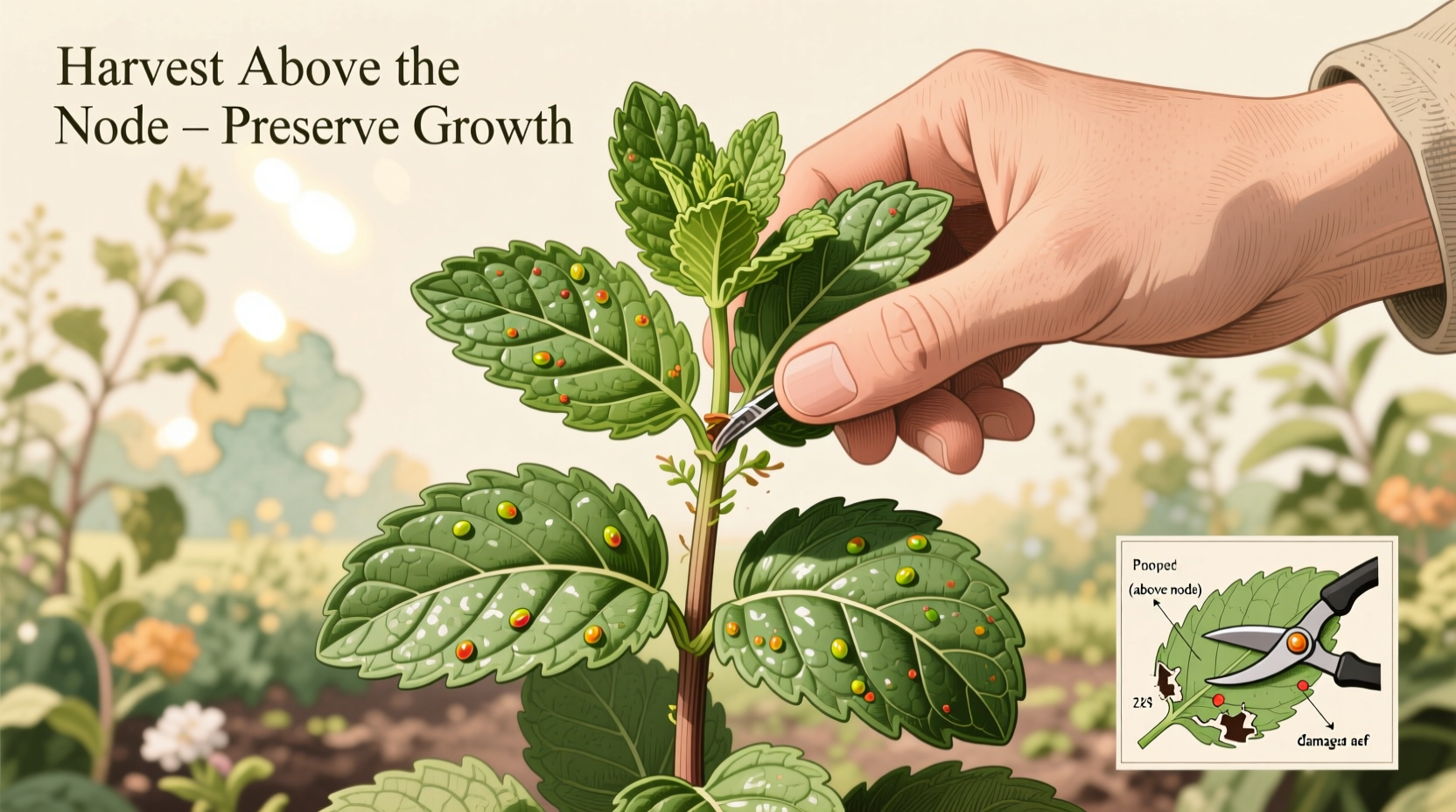 How to Pick Mint Leaves Without Damaging the Plant